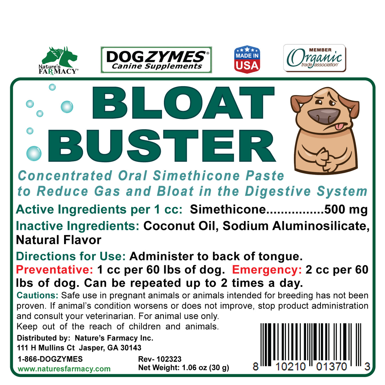 Dogzymes Bloat Buster Paste – Nature's Farmacy