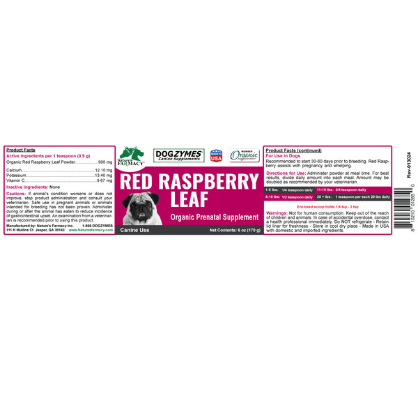 Organic Red Raspberry Leaf Powder – Nature's Farmacy